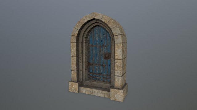 Medieval Door 3D Model in Door 3DExport