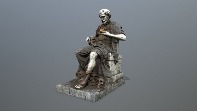 Man Statue 3D Model in Decoration 3DExport
