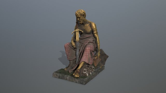Statue 4 3D Model in Decoration 3DExport