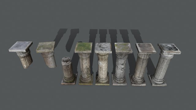 Castle pillar 3D Model in Decoration 3DExport