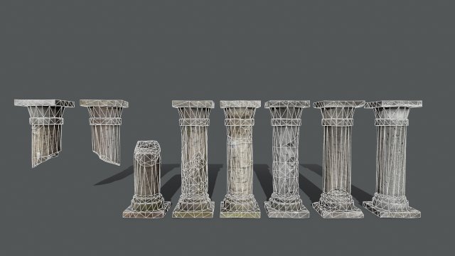 Castle pillar 3D Model in Decoration 3DExport