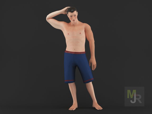 white man 3D Model in Man 3DExport
