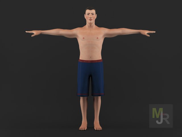 white man 3D Model in Man 3DExport