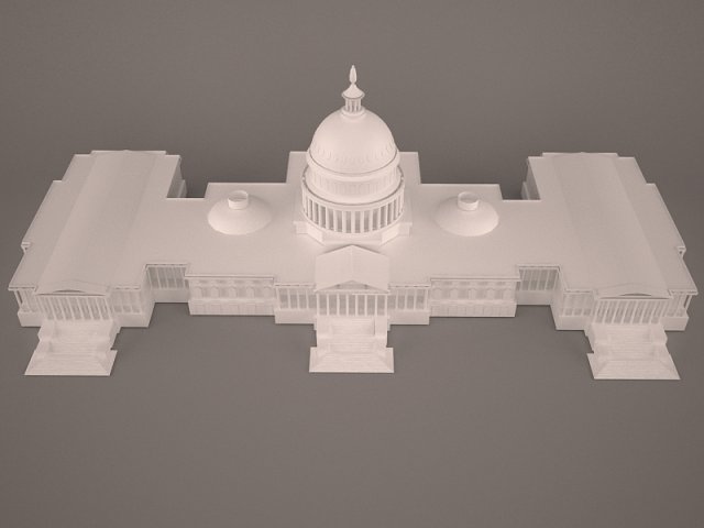 Us capitol building 3D Model in Landmarks 3DExport