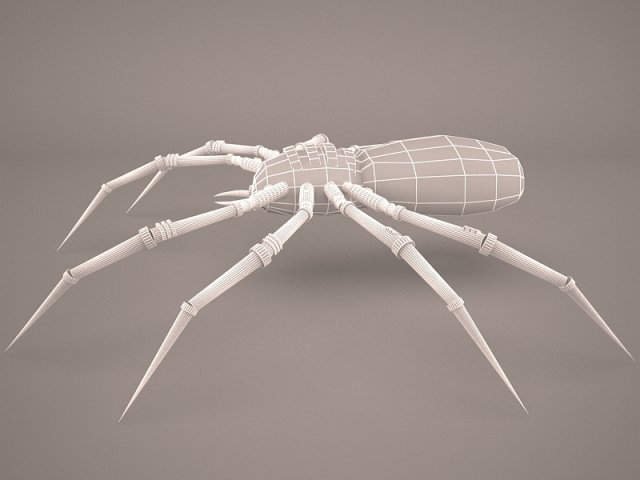 Cartoon spider 3D Model in Insects 3DExport