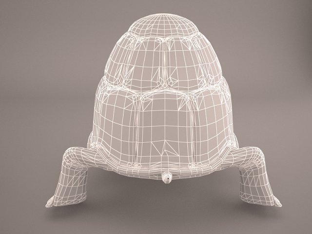 Cartoon turtle 1 3D Model in Turtle 3DExport