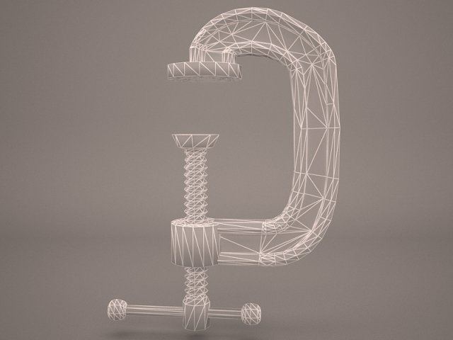 c-clamp 3D Model in Tools 3DExport
