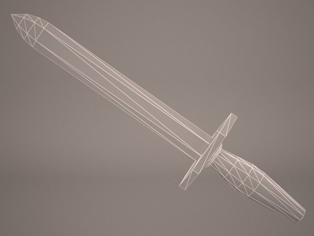 dagger 3D Model in Combat 3DExport