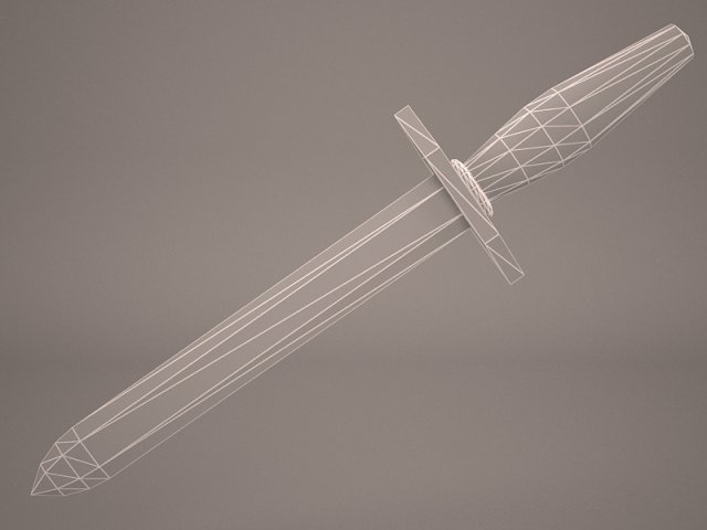 dagger 3D Model in Combat 3DExport