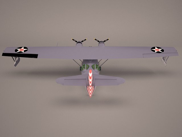 consolidated pby 5 catalina poser vue 3D Model in Fighter 3DExport