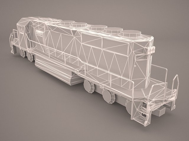 locomotive emd sd70ace bnsf 3D Model in Train 3DExport