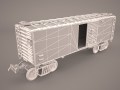 box car 3D Model in Train 3DExport