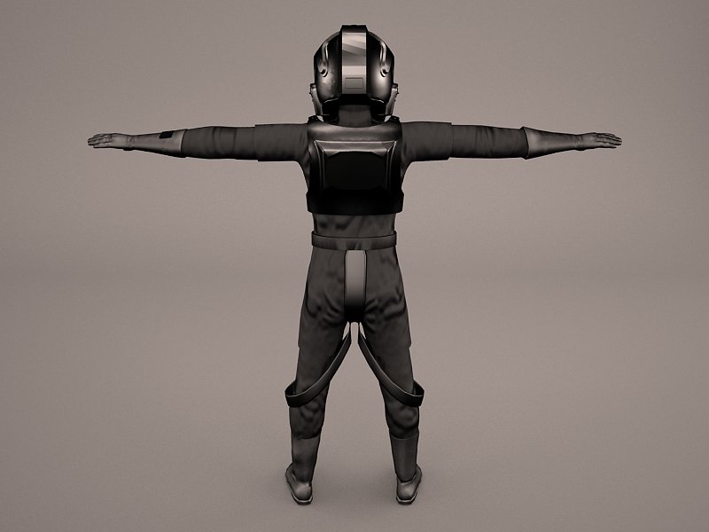 Tie Pilot Star Wars 3D Model in Other 3DExport