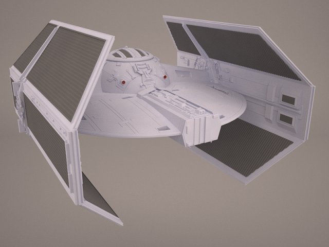 vader tie droid star wars 3D Model in Other 3DExport