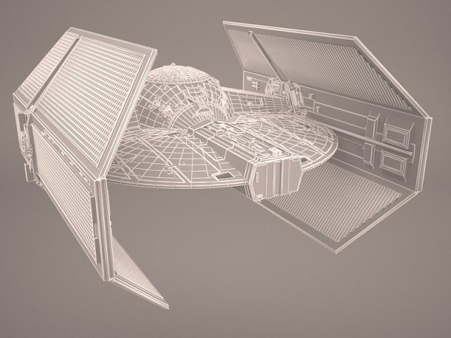vader tie droid star wars 3D Model in Other 3DExport