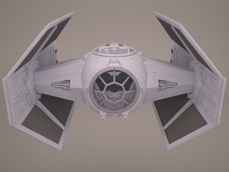 Vader Tie Droid Star Wars 3D Model in Other 3DExport