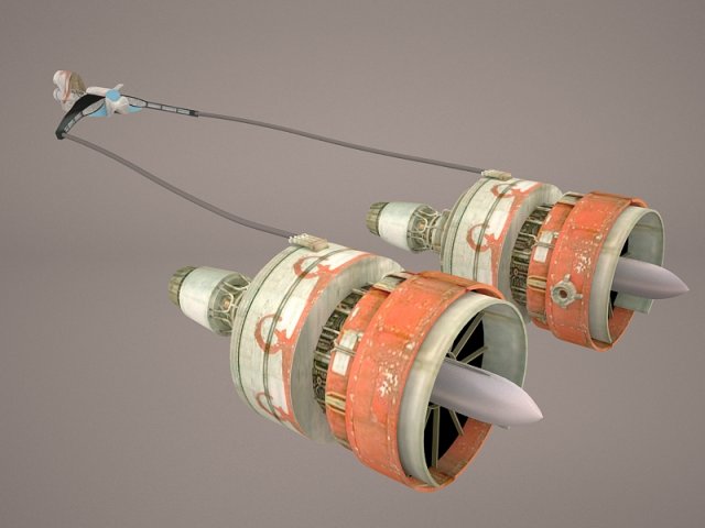 Pod racer star wars 3D Model in Other 3DExport