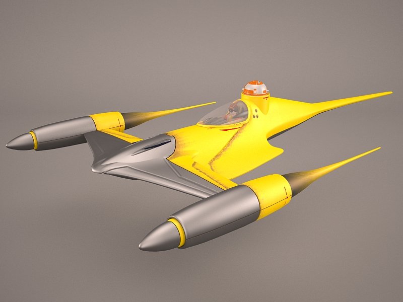 Naboo Royal Starship Star Wars 3D Model in Other 3DExport