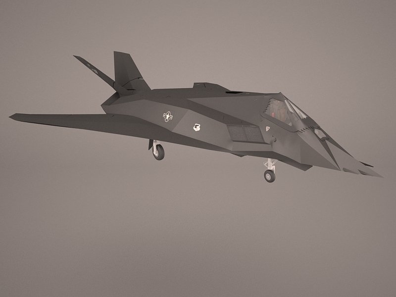 F 117 NightHawk 3D Model in Transport 3DExport
