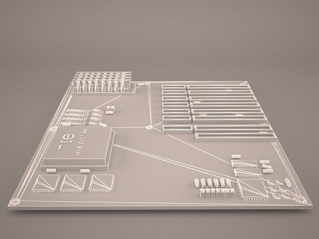 motherboard Free 3D Model in Computer 3DExport