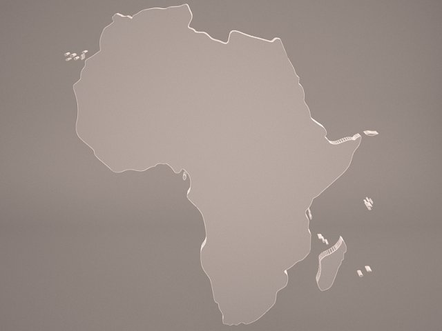 africa map 3D Model in Other 3DExport