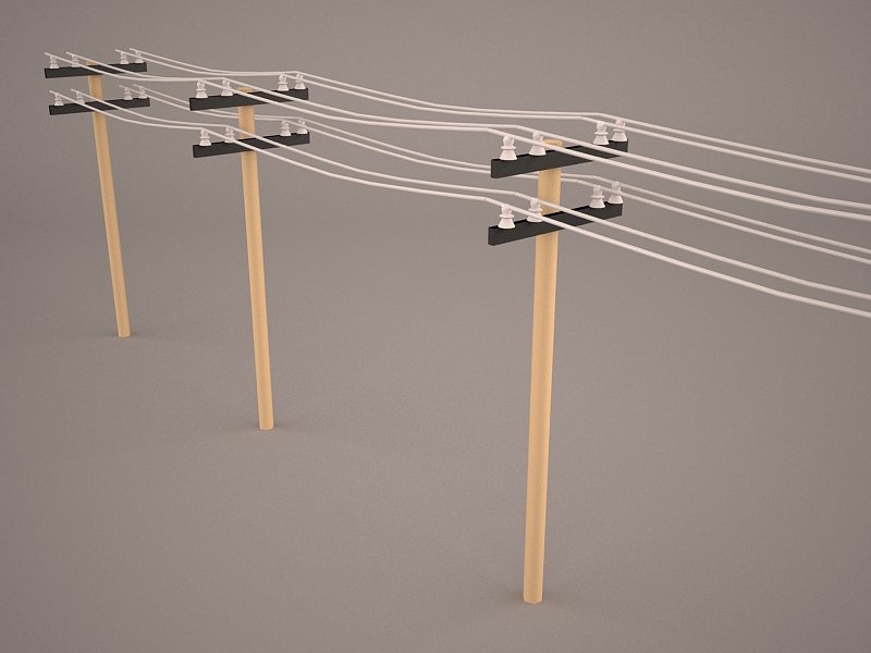 power line 3D Models in Other 3DExport