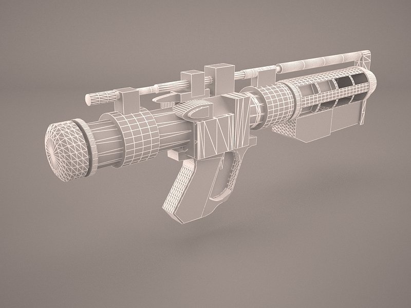 Combat Assault Rifle FN SCAR L with Devices 3D Model in Machine Gun ...
