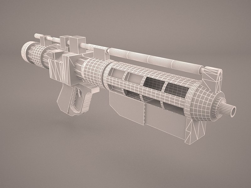 Combat Assault Rifle FN SCAR L with Devices 3D Model in Machine Gun ...