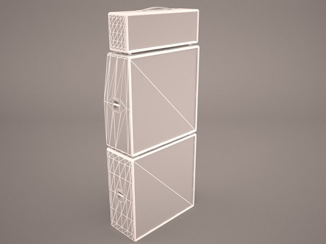 marshall stack 3D Model in Audio 3DExport