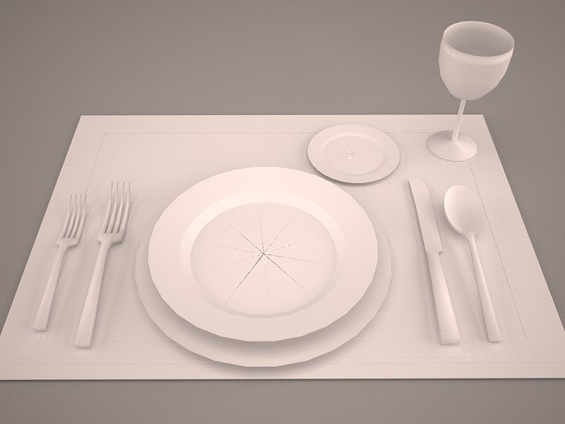 simple flatware Modelados 3D in Cocina 3DExport