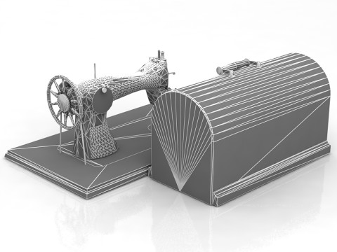 Antica macchina da cucire Singer Modello 3D in Altro 619221 | 3DExport