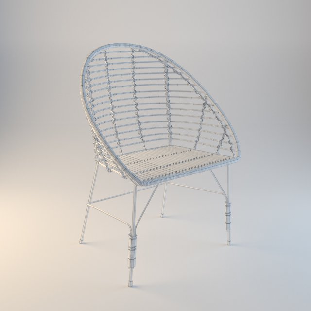 ta rattan chair 3D Model in Stool 3DExport