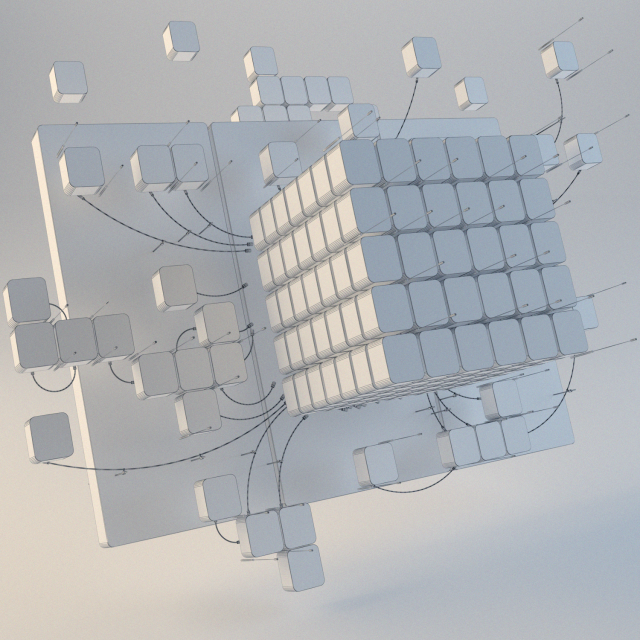 Abstract cubes Free 3D Model in Other 3DExport