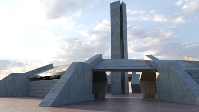 Park siting area 3D Model in Environment 3DExport