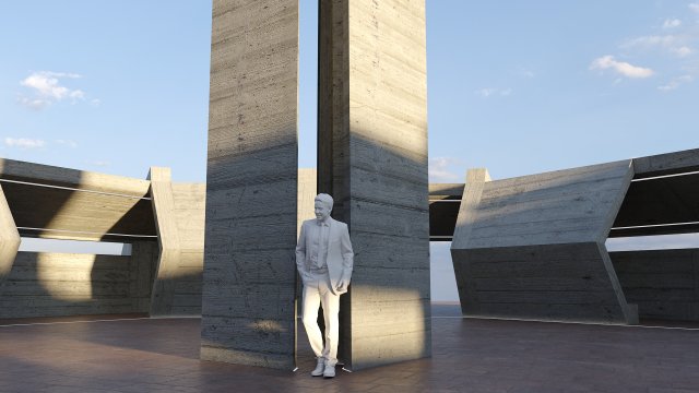 Park siting area 3D Model in Environment 3DExport