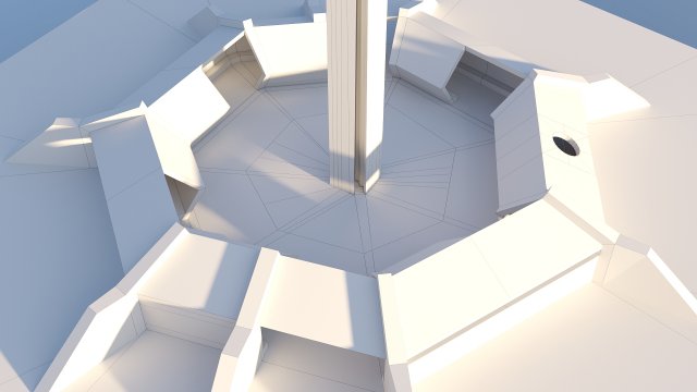 Park siting area 3D Model in Environment 3DExport