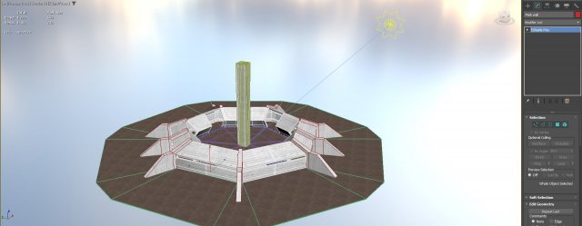 Park siting area 3D Model in Environment 3DExport