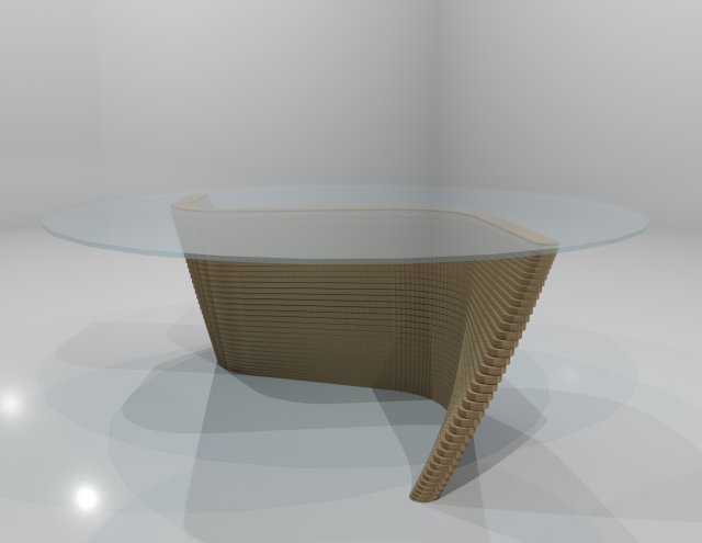 parametric table design Free 3D Model in Table 3DExport