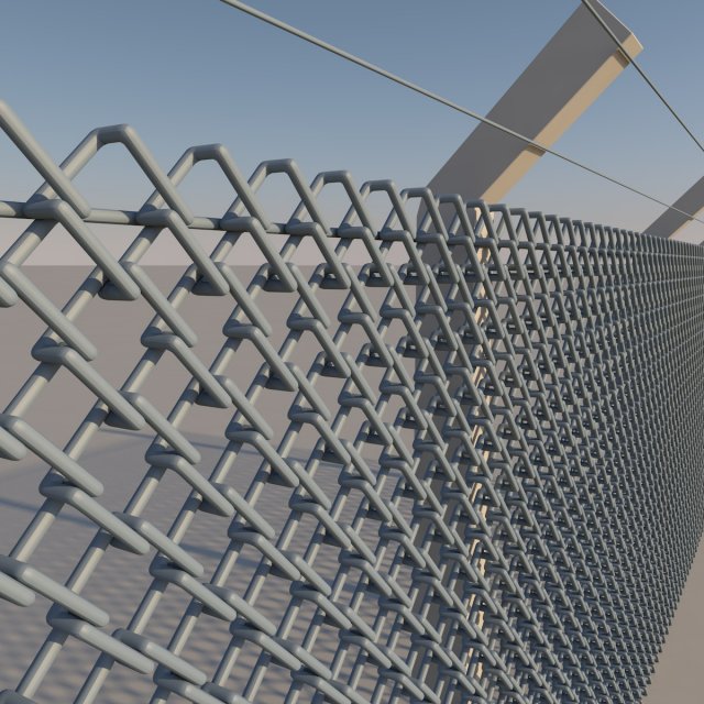 low poly wire netting 3D Model in Environment 3DExport