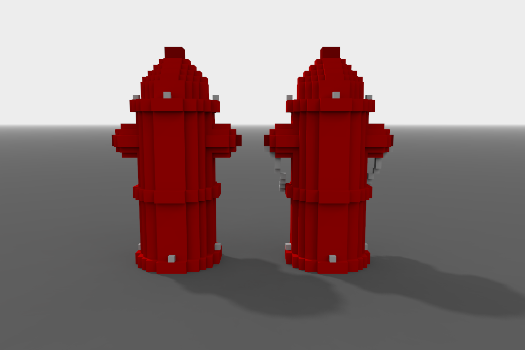 voxel fire hydrant low-poly 3D Models in Tools 3DExport