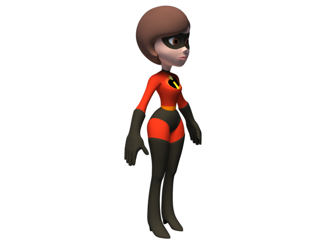 elastigirl 3D Model in Cartoon 3DExport