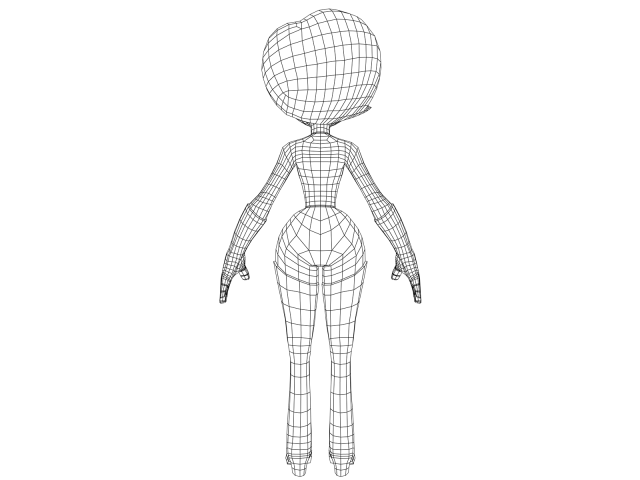 elastigirl 3D Model in Cartoon 3DExport