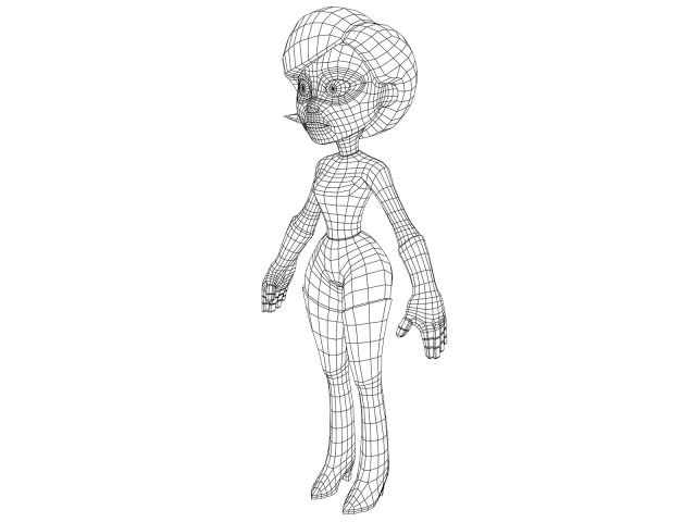 elastigirl 3D Model in Cartoon 3DExport