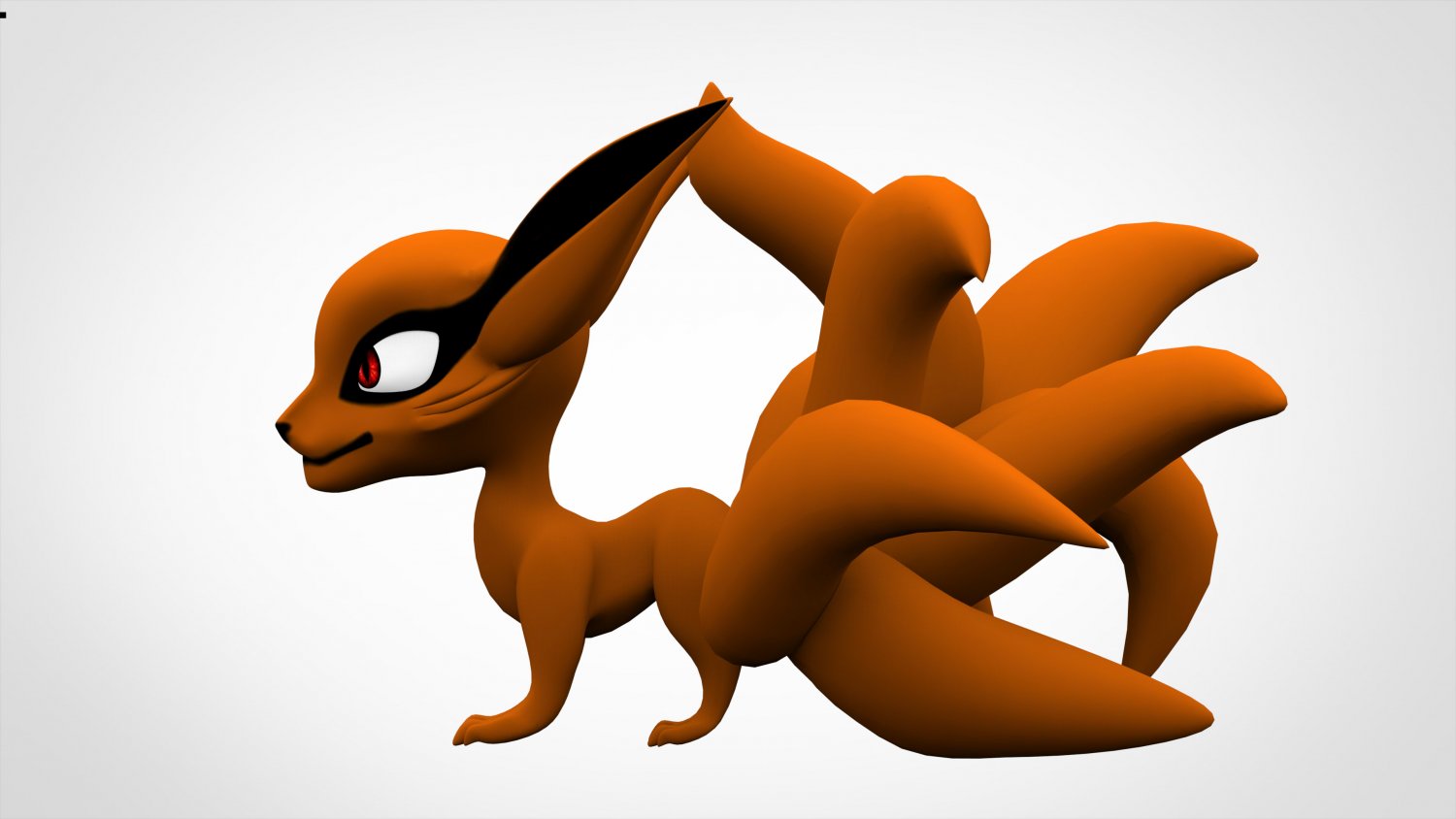 Kurama 3D Model in Cartoon 3DExport