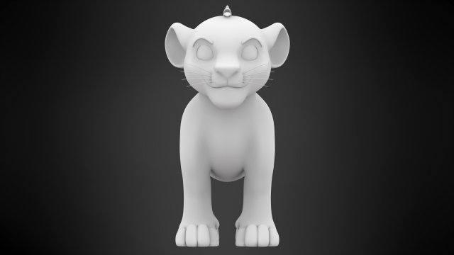 simba cub 3D Model in Wildlife 3DExport