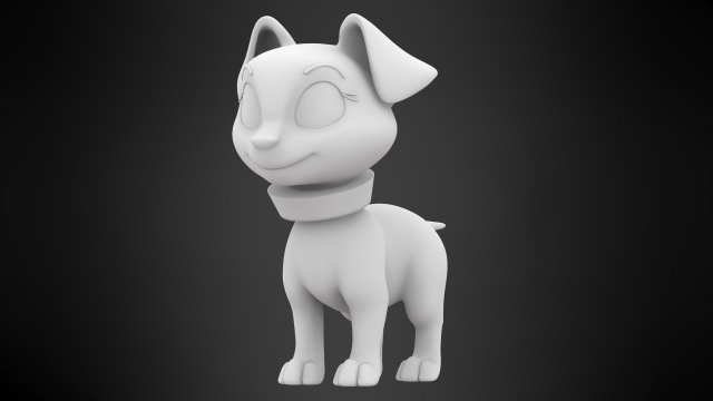 Rebecca 3D Model in Dog 3DExport