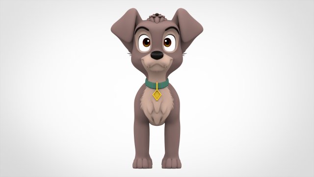 Scamp 3D Model in Dog 3DExport