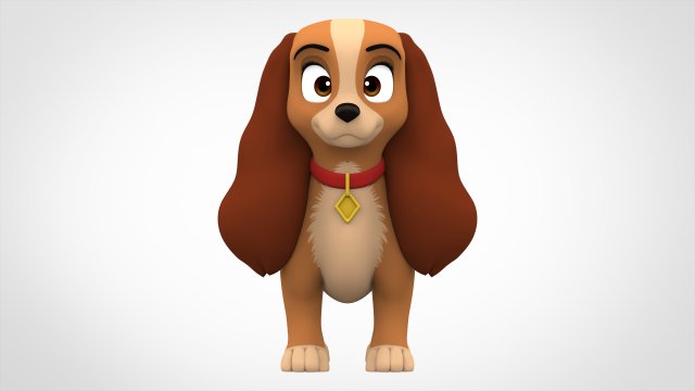 Collette 3D Model in Dog 3DExport