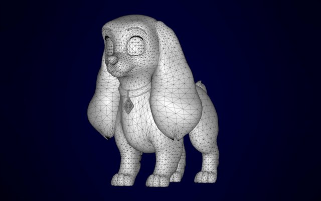 Collette 3D Model in Dog 3DExport
