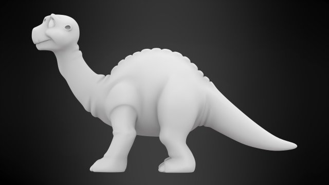 Littlefoot 3D Model in Dinosaur 3DExport